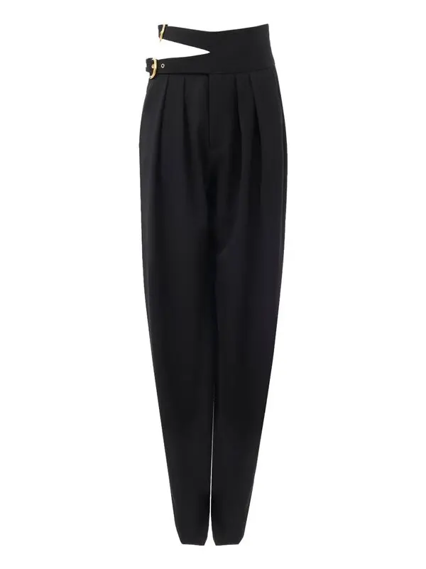 Chloé Wool Tailored Trousers - Black