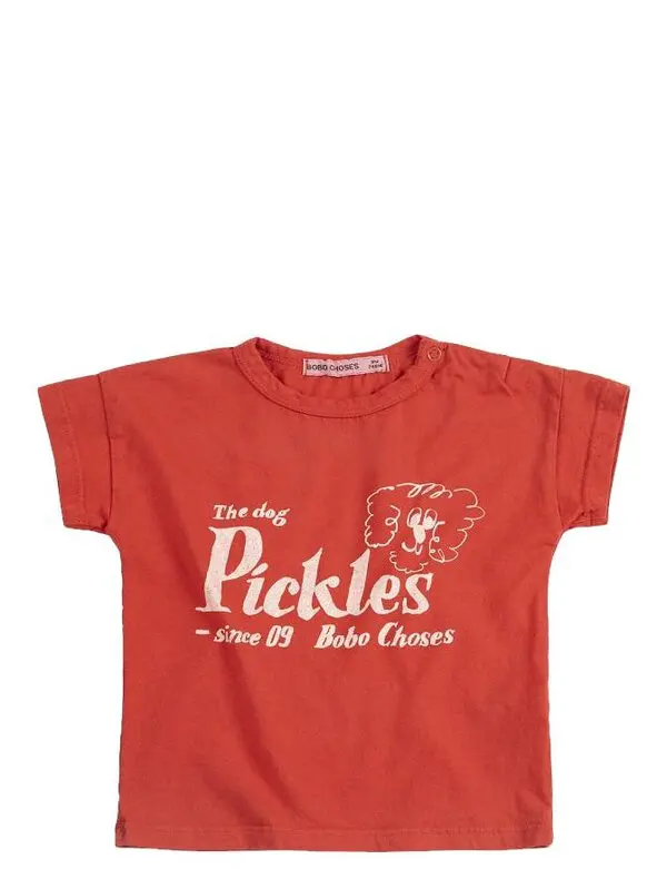 BOBO CHOSES Pickles The Dog T-shirt - Red