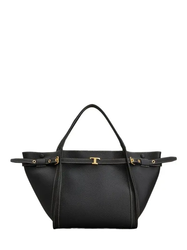 TOD'S Small Leather Tote - Black