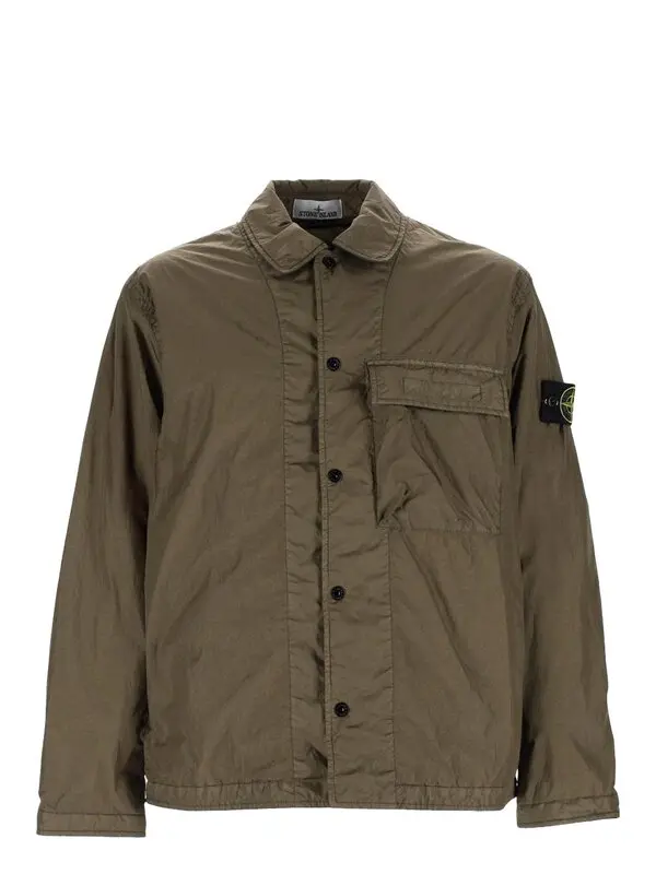 Stone Island Padded Overshirt - Military Green