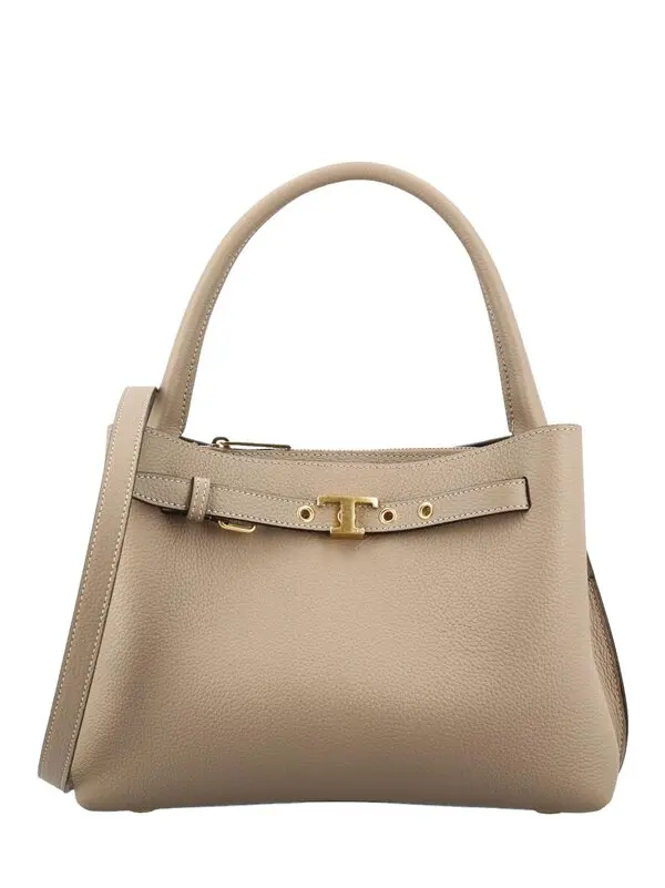 TOD'S Mini Leather Handbag - Marrone Chiaro