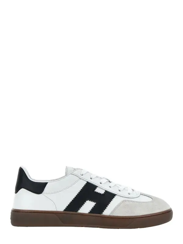 Hogan Leather And Suede Sneakers - White