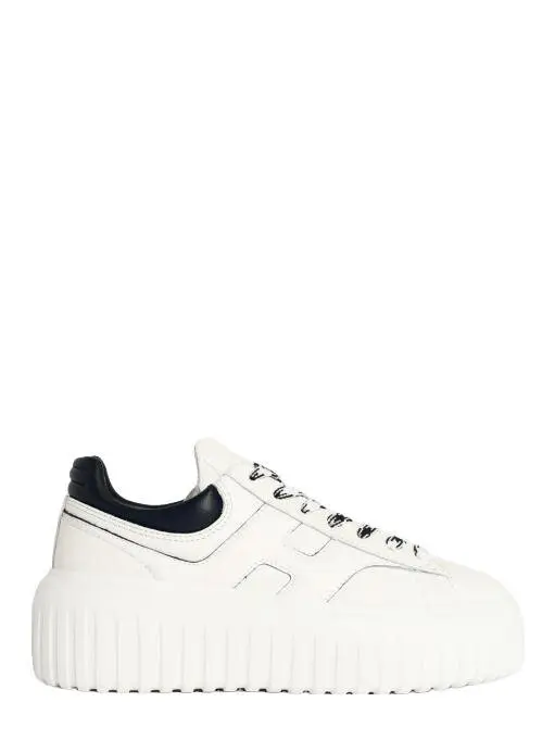 Hogan H-stripes Lace-up Sneakers - White