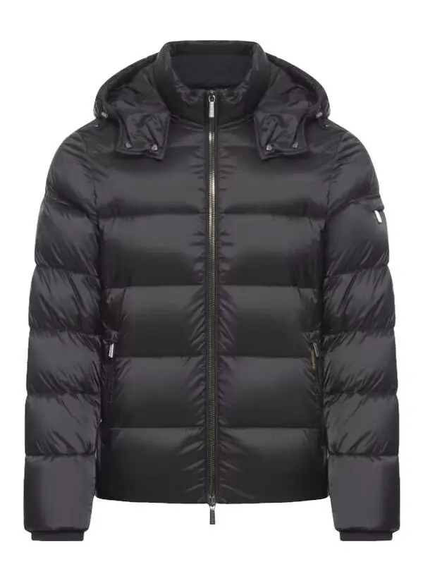 MOORER Boudin-quilted Goose Down Jacket - Black