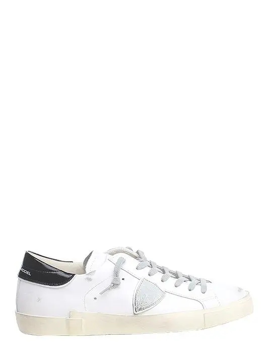 Philippe Model Low Top Lace-up Sneakers - White