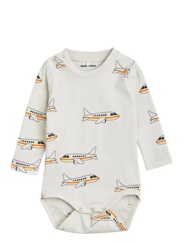 MINI RODINI Baby Body Allover Airplane - Multicolour