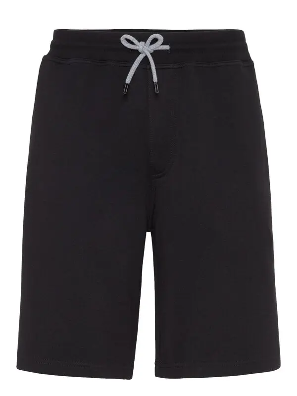 Brunello Cucinelli Cotton Blend Shorts - Black
