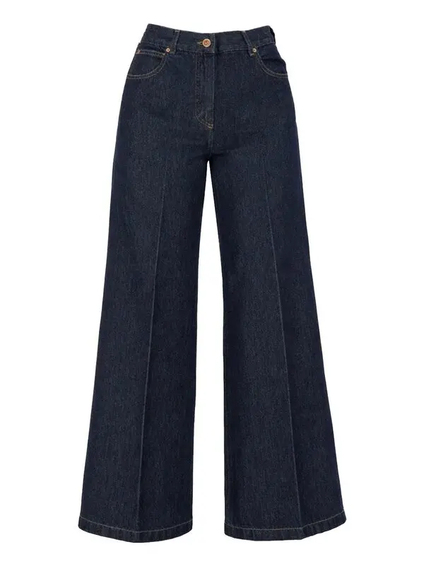 Aspesi Wide Leg Jeans - Denim