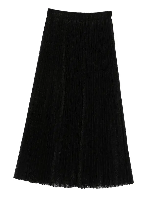 Ermanno Scervino Embroidered Long Skirt - Black