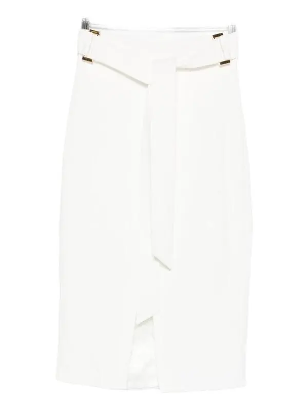 Elisabetta Franchi Midi Skirt - Ivory