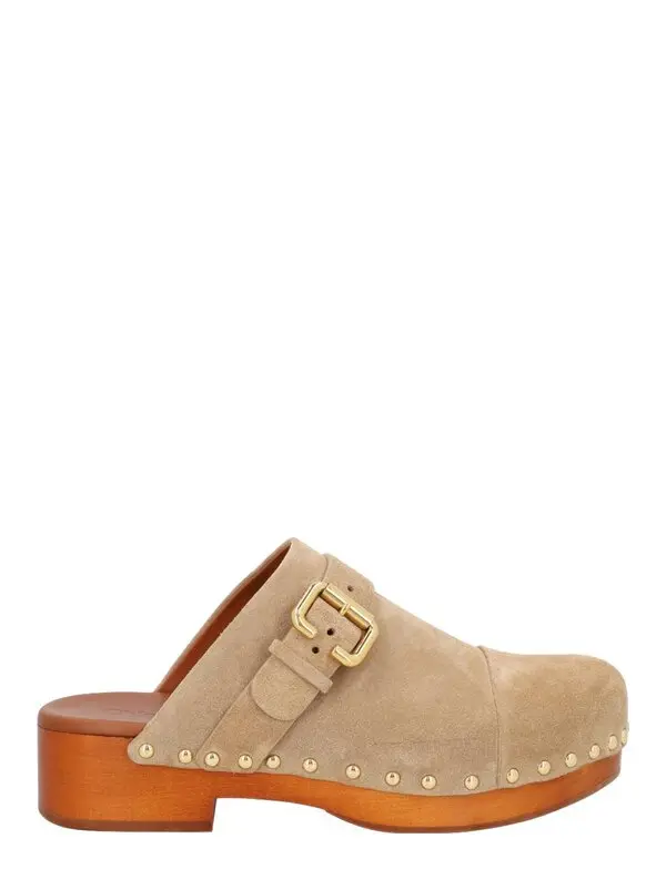 Chloé Jeannette Mules - Beige
