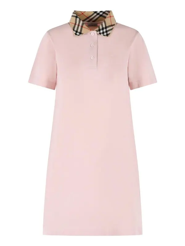 Burberry Iris Cotton Polo Shirt - Pink