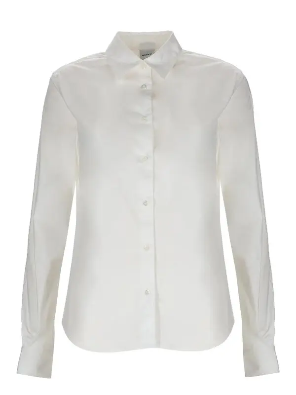 Aspesi Slim Fit Cotton Shirt - White