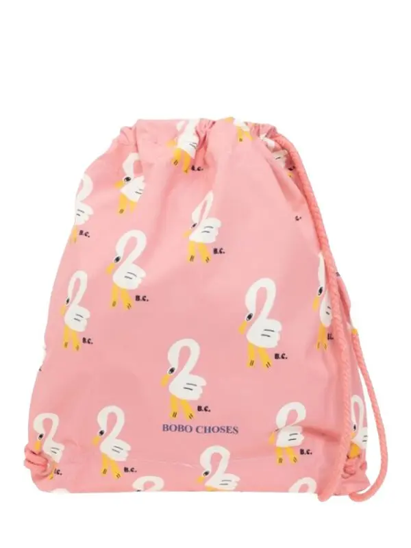 BOBO CHOSES Patterned Pelican Drawstring Bag - Multicolour