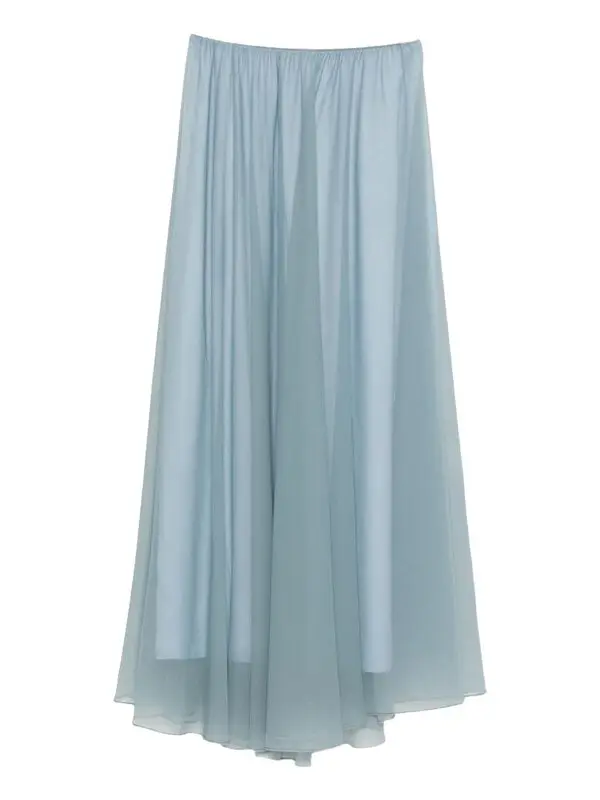 FORTE_FORTE Chiffon Long Skirt - Grey