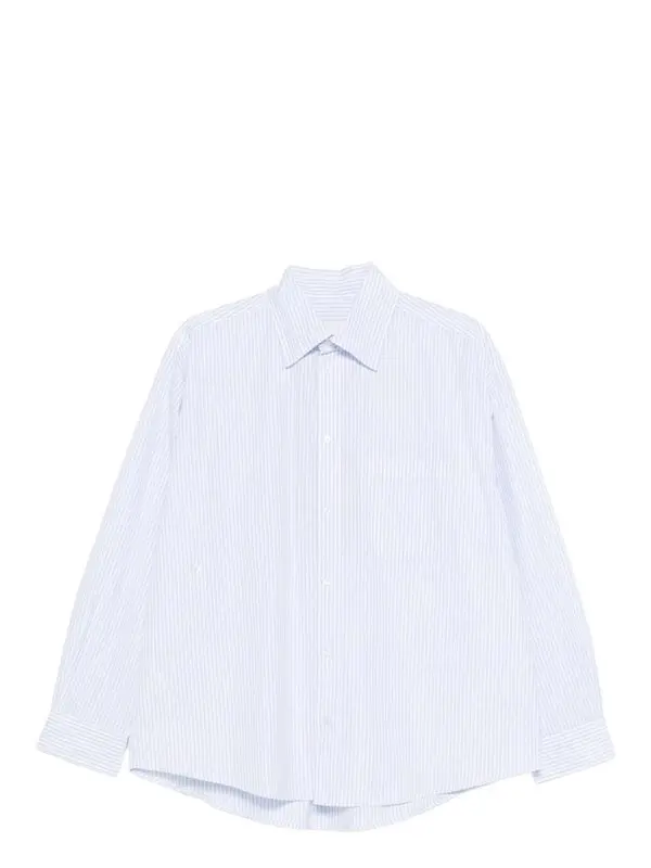 HERSKIND Lorenzo Cotton Shirt - Clear Blue