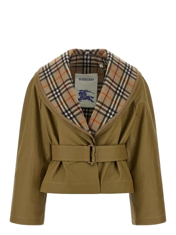 Burberry Carlton Waxed Cotton Jacket - Brown
