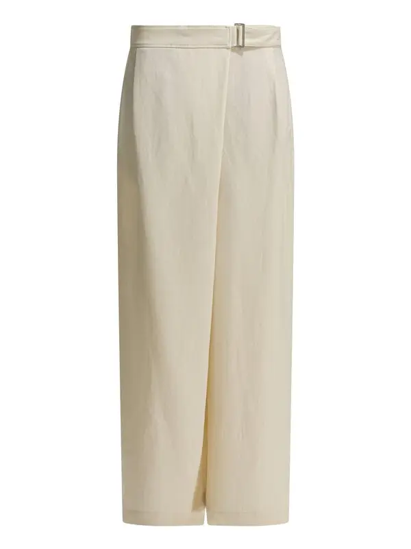 Brunello Cucinelli Sartorial Wrap Pants - White