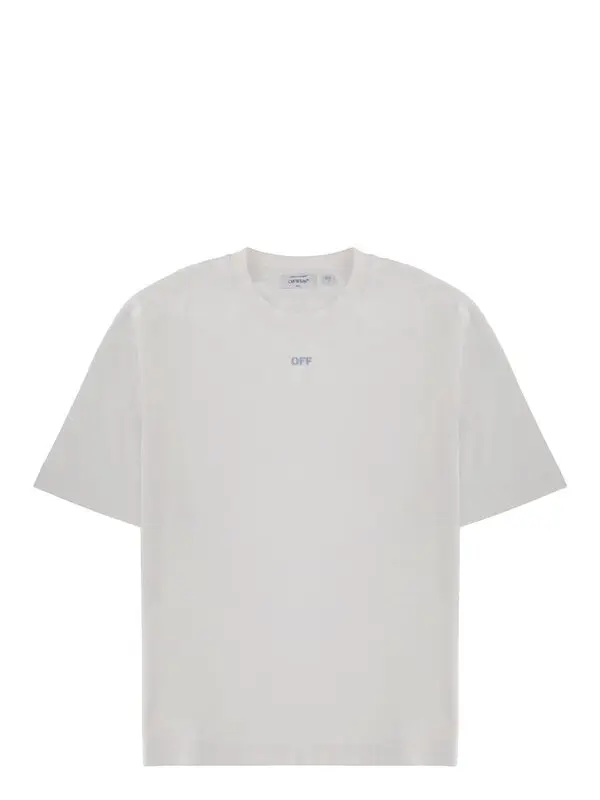 Off-White T Shirt With Logo - White