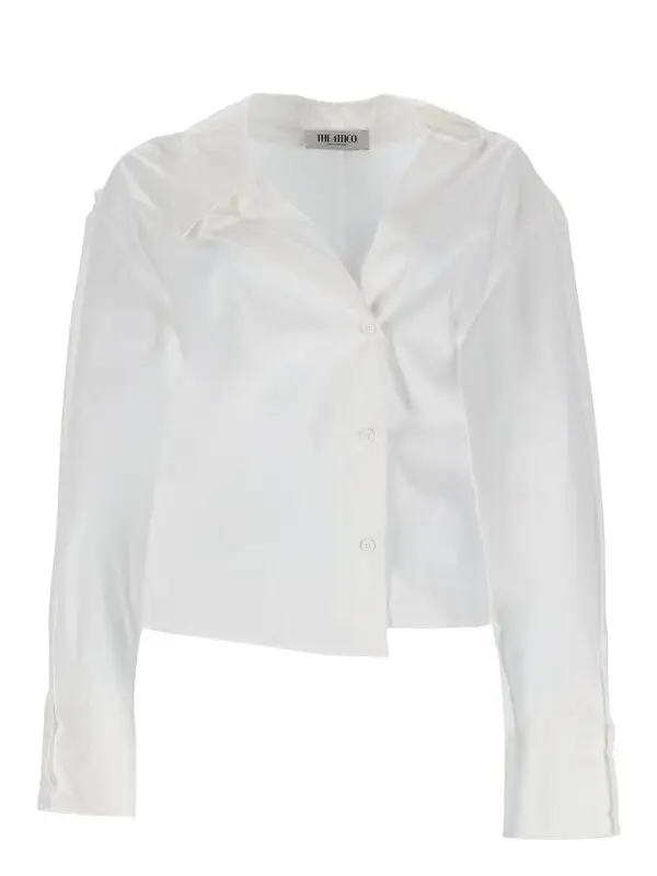 Attico Asymmetrical Shirt - White