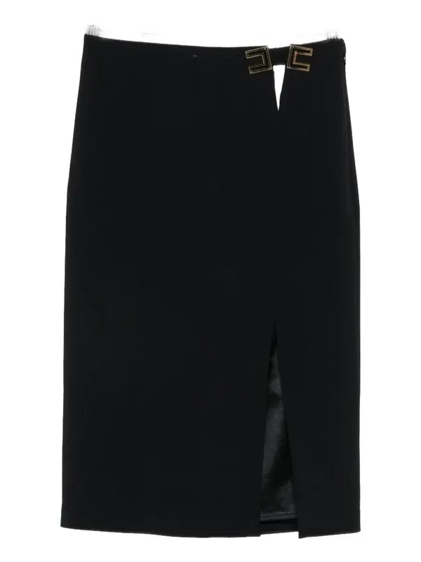 Elisabetta Franchi Midi Skirt - Black