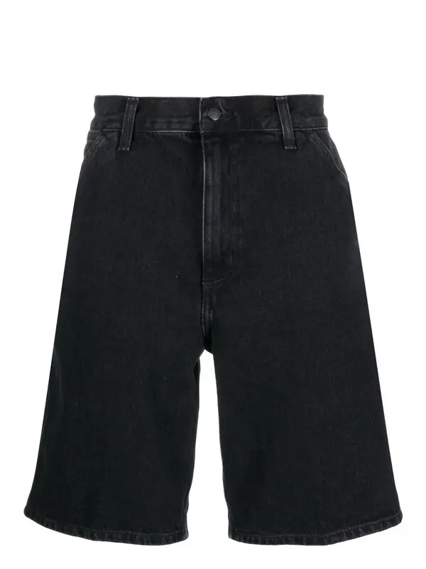 Carhartt Work In Progress Denim Cotton Shorts - Black