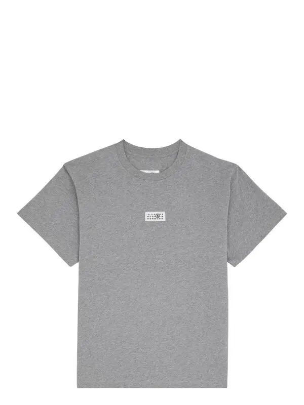 MAISON MARGIELA Logo Cotton T Shirt - Grey