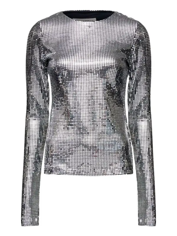 MAISON MARGIELA Metallized Top - Silver