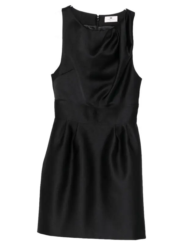 Elisabetta Franchi Sleeveless Short Dress - Black