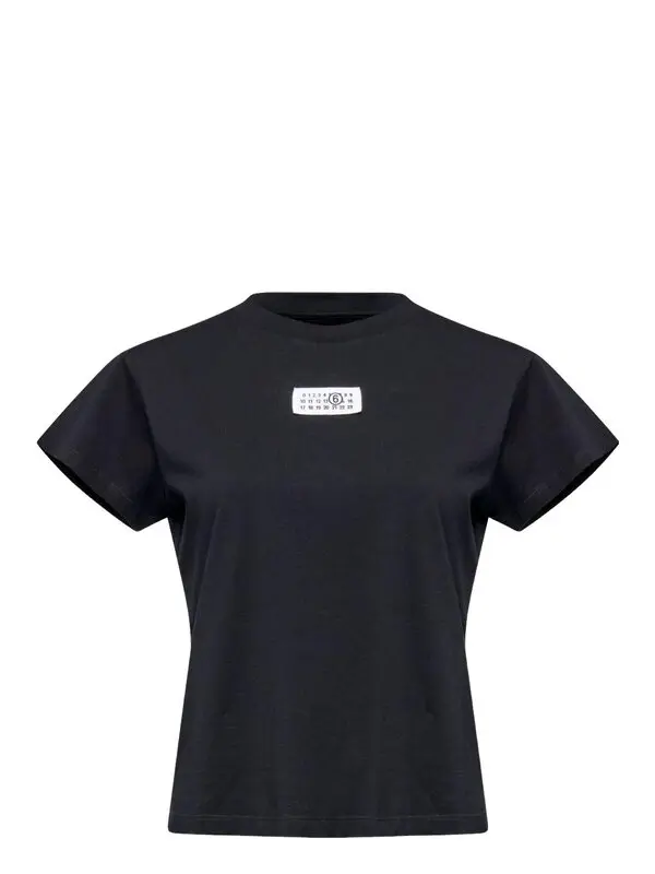 MAISON MARGIELA Logo Cotton T-shirt - Black