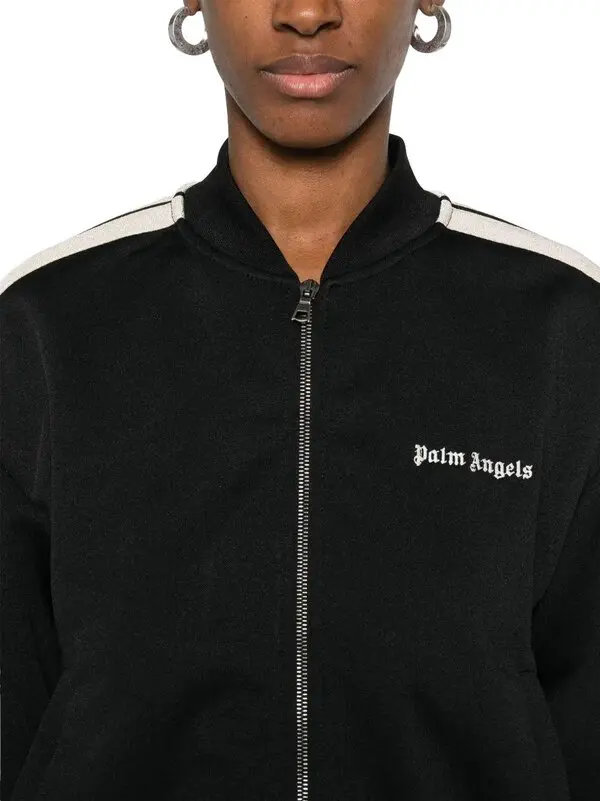Palm Angels Classic Logo Track Jacket - Black Off White
