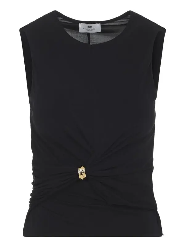 Elisabetta Franchi Sleeveless Top - Black