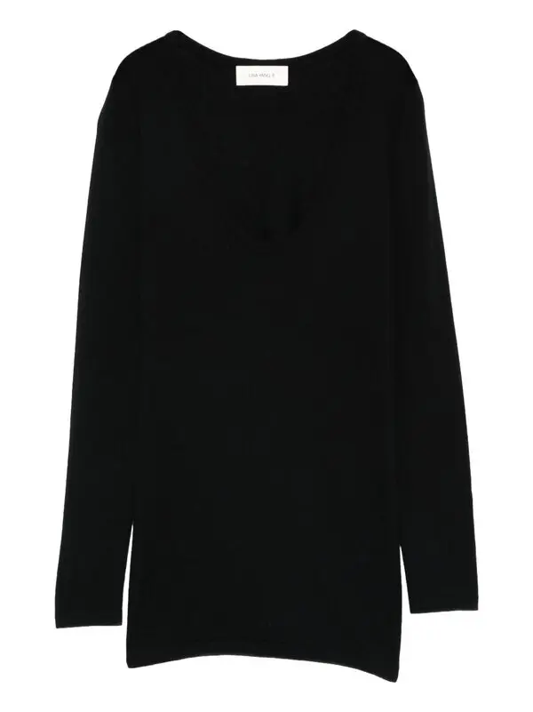 LISA YANG Amalea Cotton And Cashmere Sweater - Black