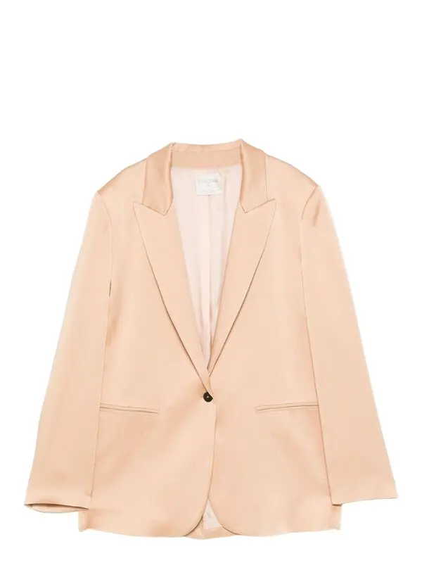 FORTE_FORTE Single-breasted Blazer - Beige