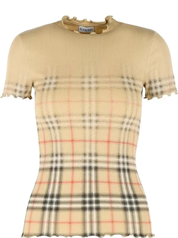 Burberry Stretch Cotton Sweater - Beige