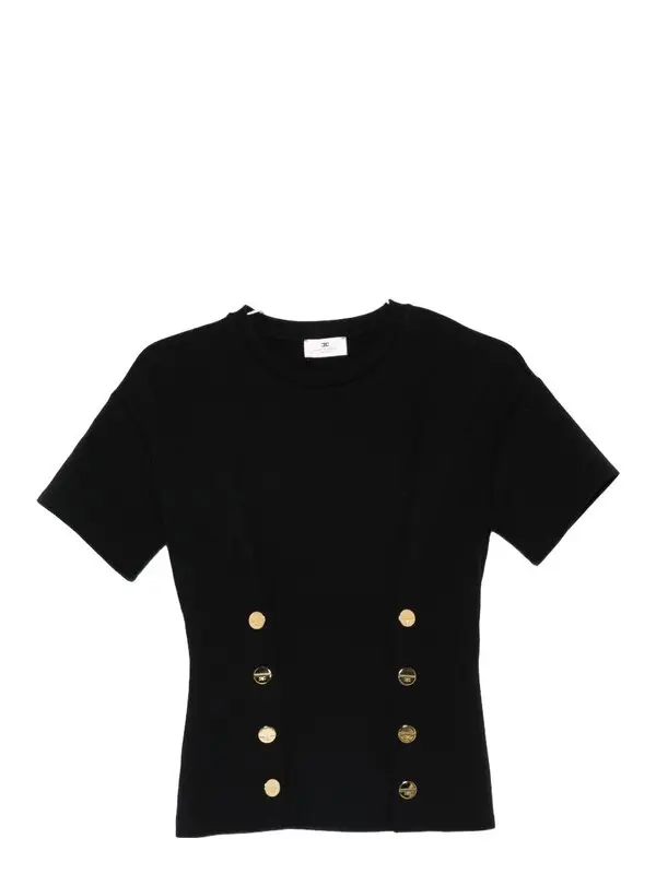 Elisabetta Franchi Cotton T-shirt - Black