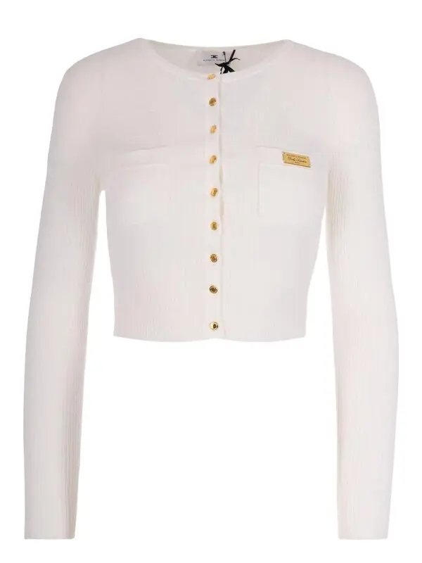 Elisabetta Franchi Tricot Cardigan - Ivory