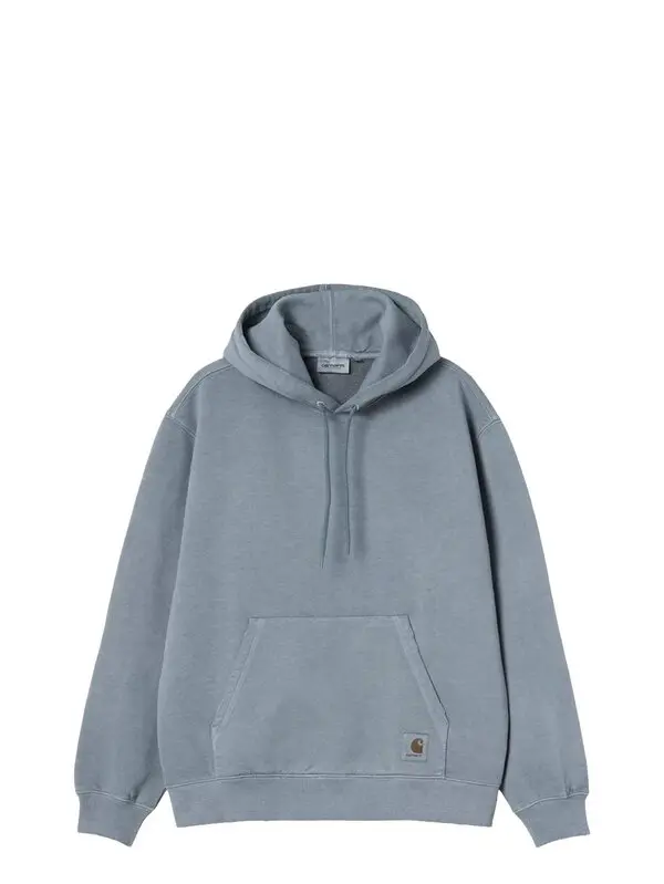 Carhartt Work In Progress Logo Cotton Hoodie - Blue