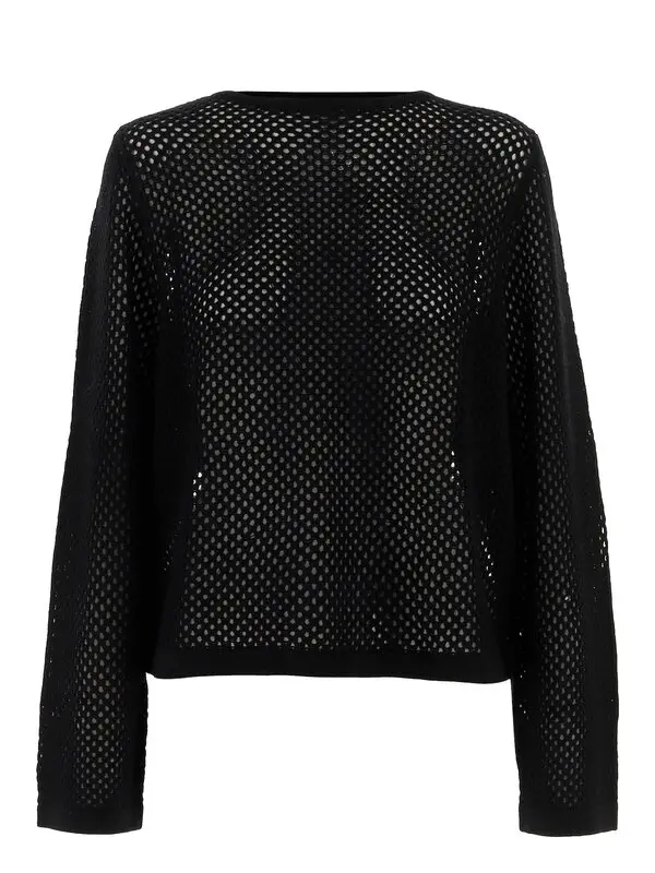 ALLUDE Wool And Cashmere Knit - Black
