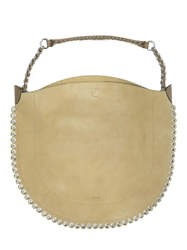 Isabel Marant Oskan Hobo Soft Shoulder Bag - Beige