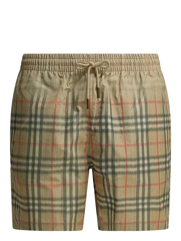 Burberry Check Swim Shorts - Beige