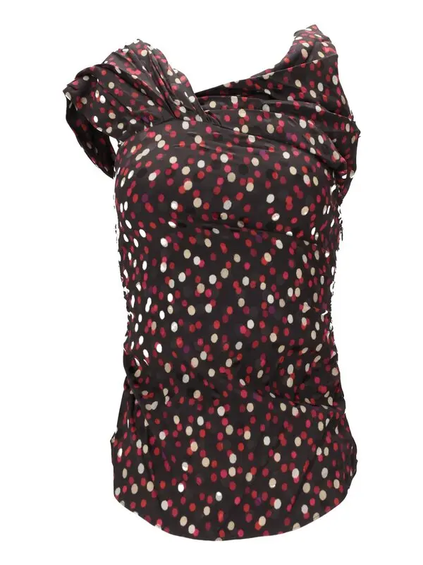 Isabel Marant Esen Haut Top - Black/red
