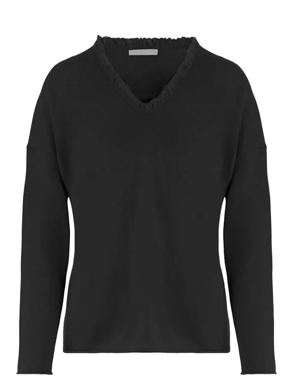 ALLUDE Wool And Cashmere Knit - Black