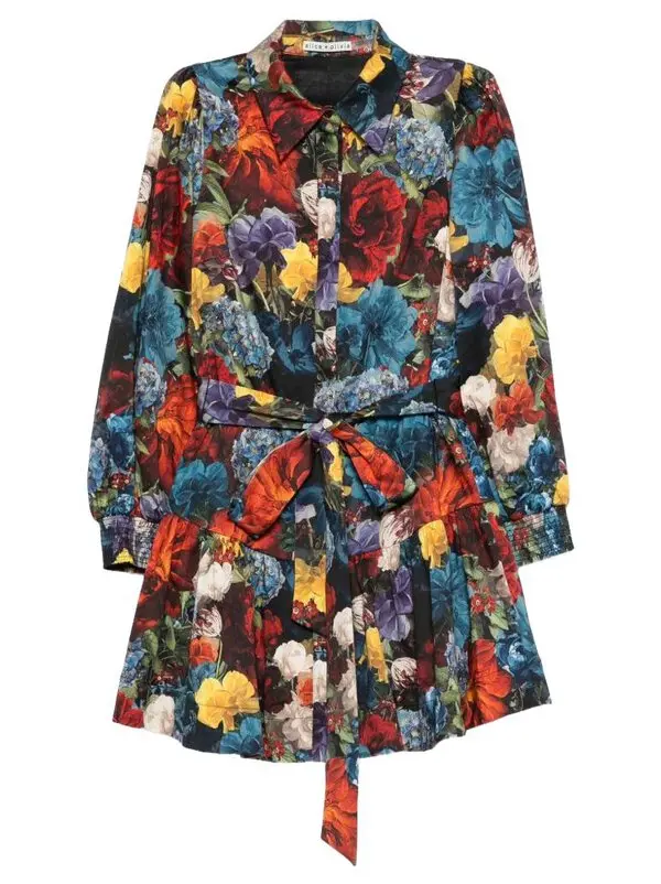 Alice + Olivia Printed Shirtdress - Multicolour