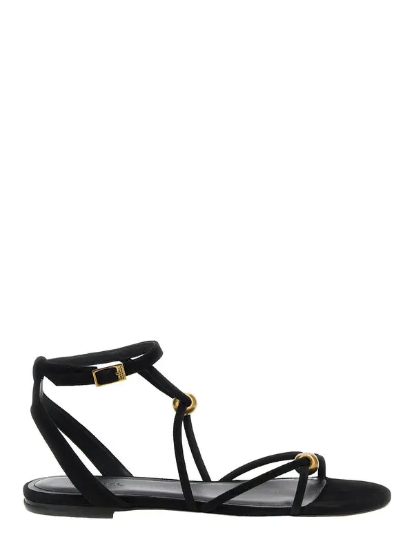 Isabel Marant Aeza Suede Sandals - Black