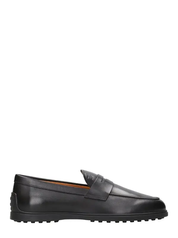 TOD'S Leather Loafers - Black