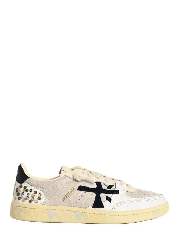 Premiata Bskt Clay Two-tone Sneakers - White