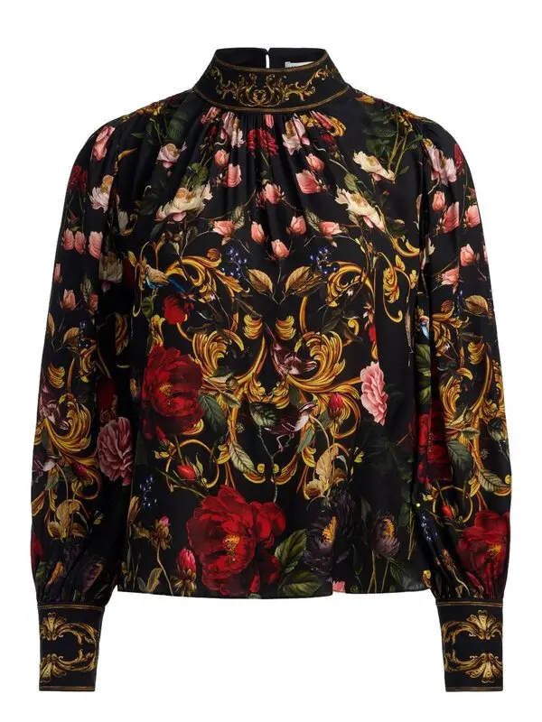 Alice + Olivia Marion Blouse - Black