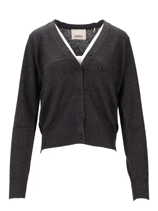 Isabel Marant Carline Cardigan - Anthracite