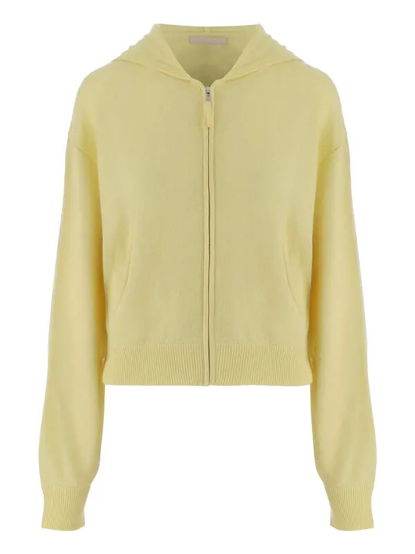 ALLUDE Wool And Cashmere Knit - Yellow